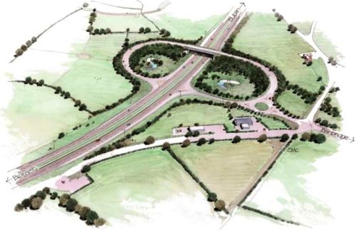 A1 grade separated junction - Dromore Road, Banbridge - Northern ...